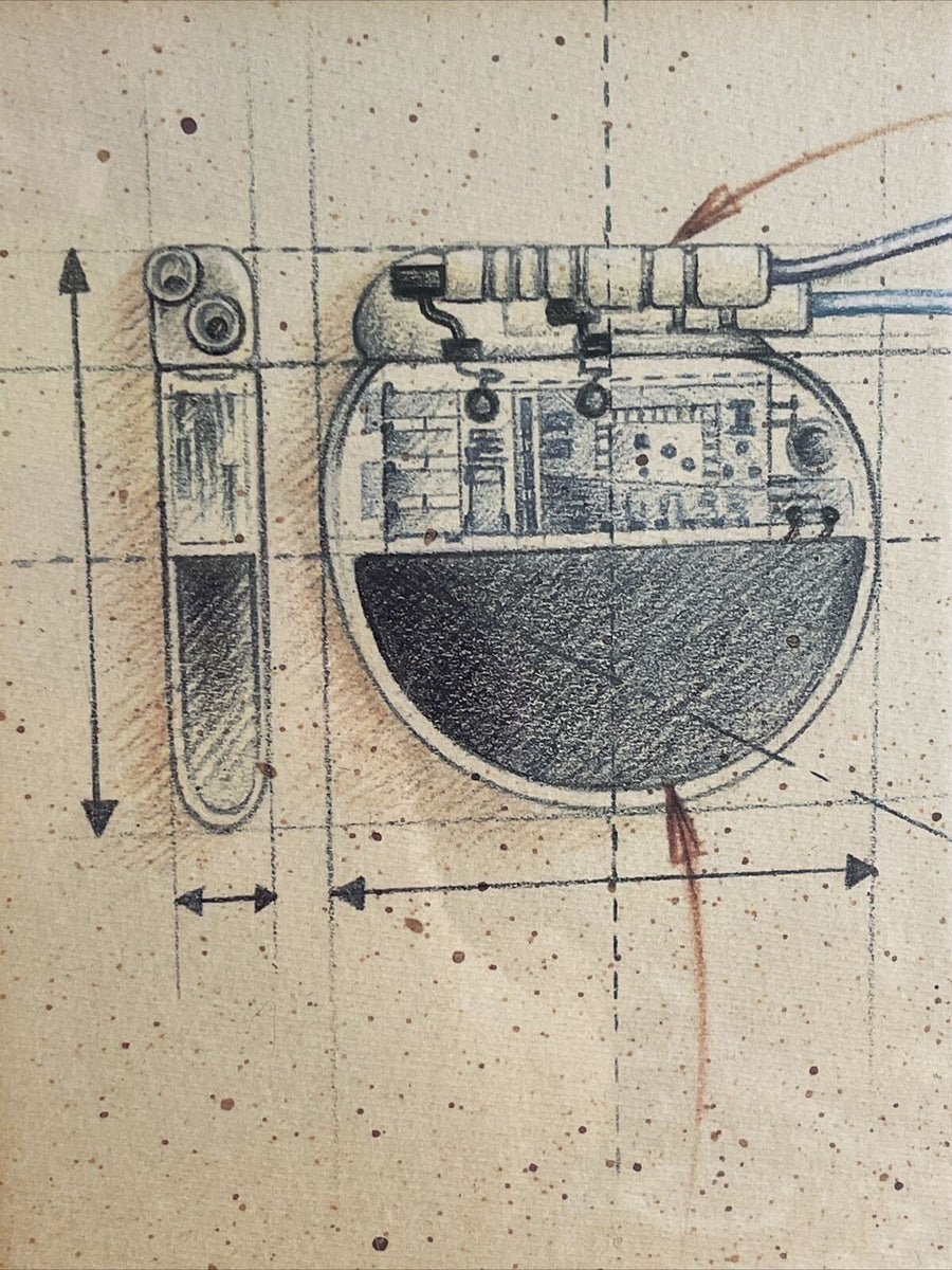Anatomical Heart Pacemaker Retro Medical Poster F. Gendre Illustrator ...